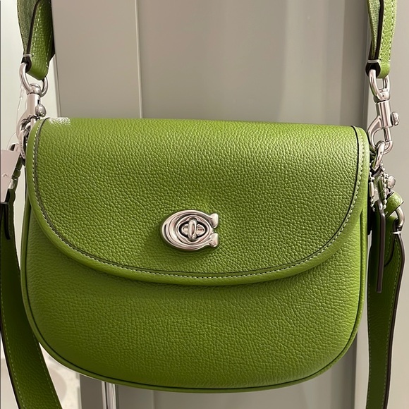 Coach | Bags | Coach Green Leather Crossbody Bag | Poshmark
